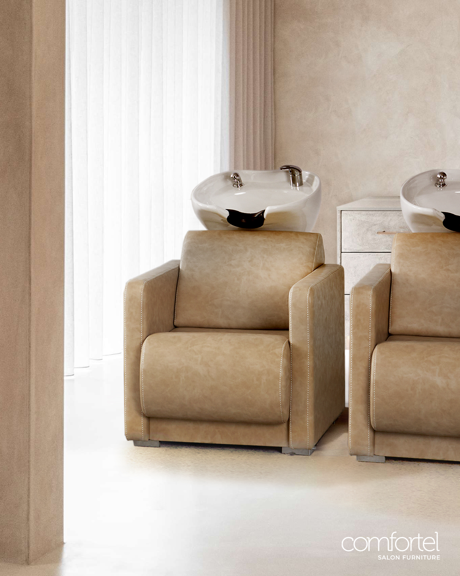 Modern Mediterranean Salon Design Inspiration | Get the Look with Comfortel