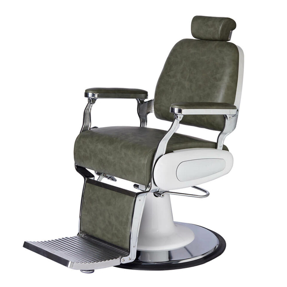 Forest Sage Green Barbers Chair - Comfortel Singapore (SG)