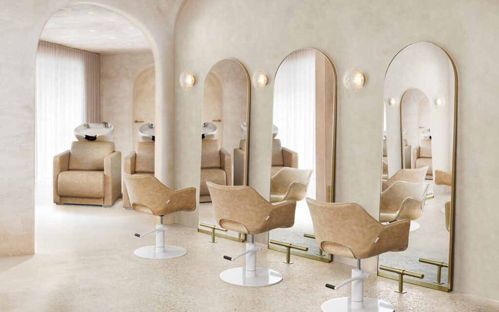 Modern Mediterranean Salon Design Inspiration | Get the Look with Comfortel