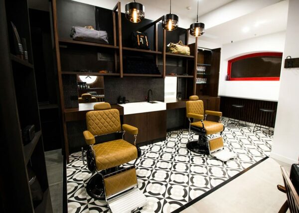 Barbershop design - Sweeny Todds - Comfortel Salon Furniture