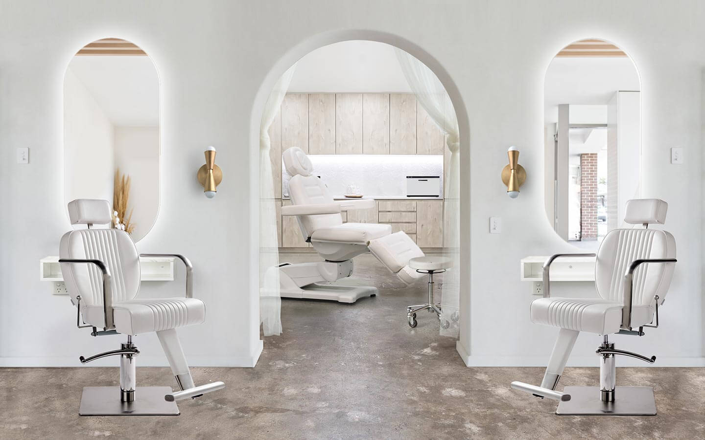 Neutral White | Salon Design Inspiration | Salon Furniture - Comfortel