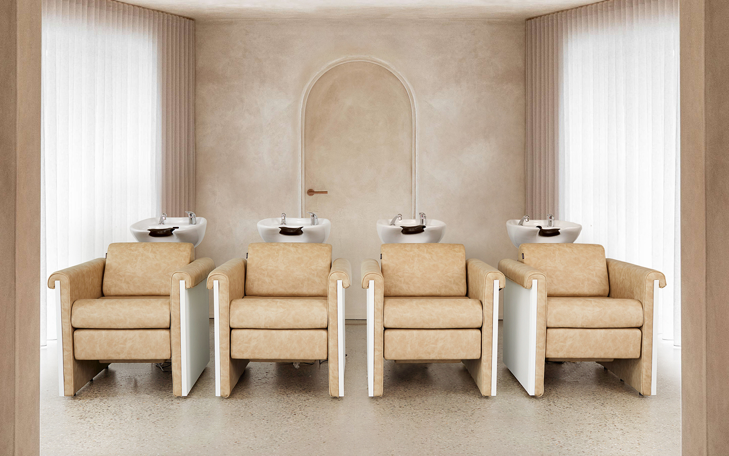 Modern Mediterranean Salon Design Inspiration | Get the Look with Comfortel