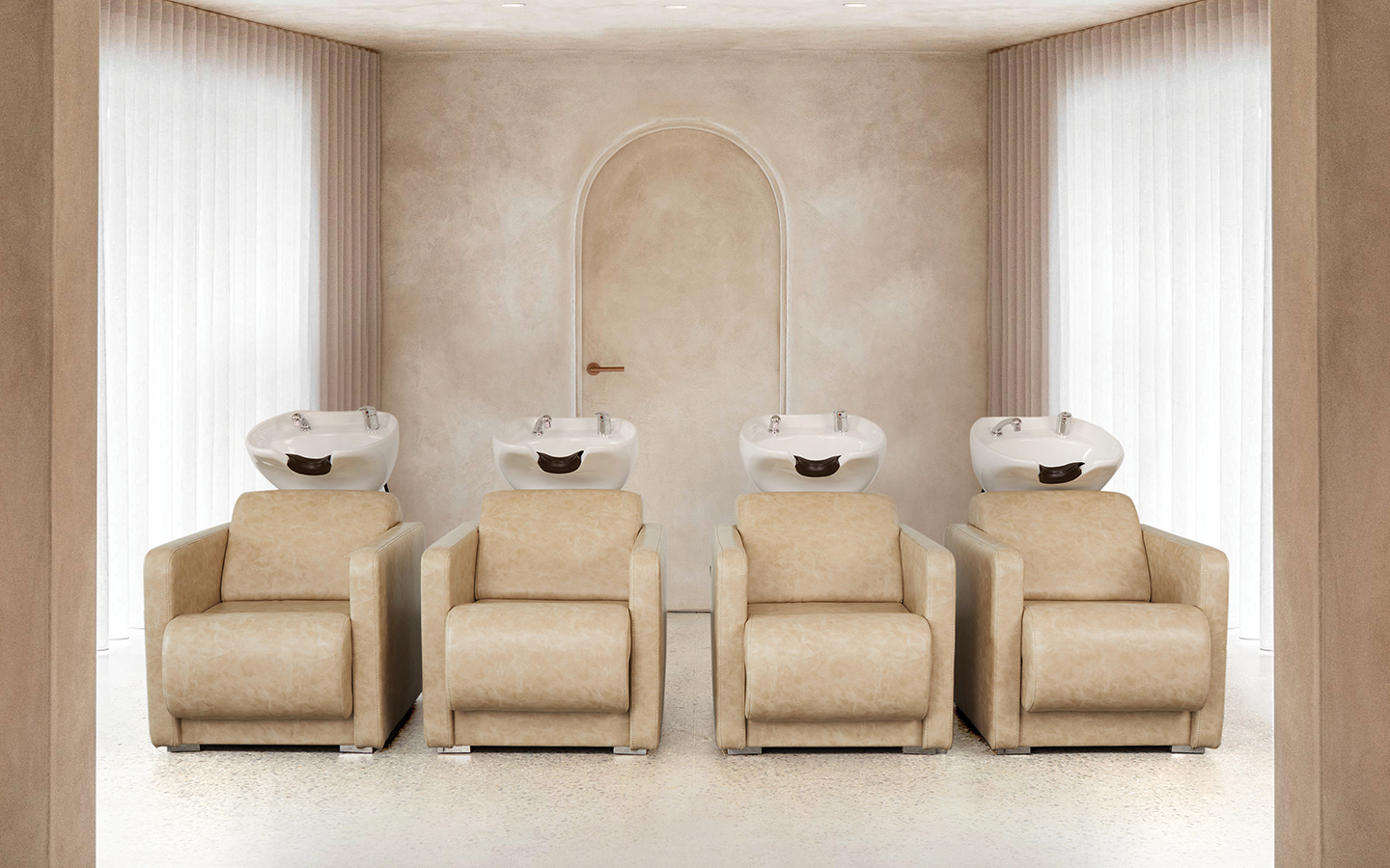 Modern Mediterranean Salon Design Inspiration | Get the Look with Comfortel