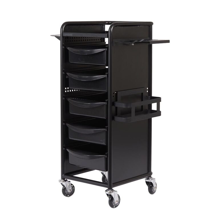 Workshop Deluxe 5 Tier Trolley Black - Comfortel Singapore (SG)