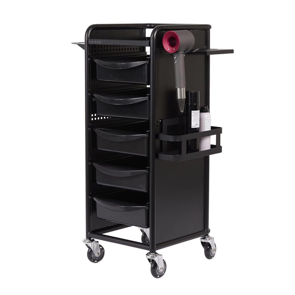 Workshop Deluxe 5 Tier Trolley Black - Comfortel Singapore (SG)