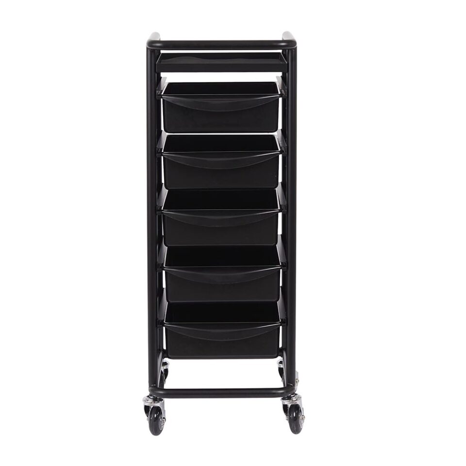 Workshop Deluxe 5 Tier Trolley Black - Comfortel Singapore (SG)