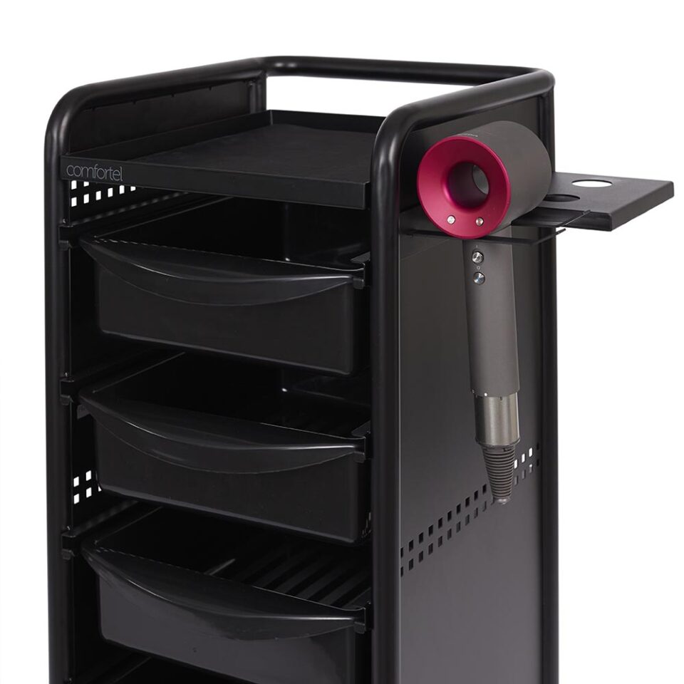 Workshop Deluxe 5 Tier Trolley Black - Comfortel Singapore (SG)