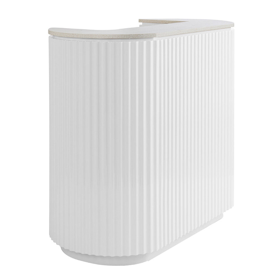 Martini II Reception Desk White - Comfortel Singapore (SG)