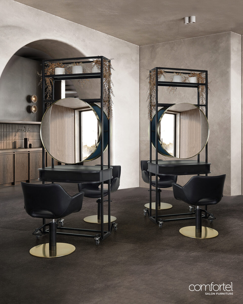 Cool & Grounded | Textures | Salon Interior Design Inspiration by Comfortel