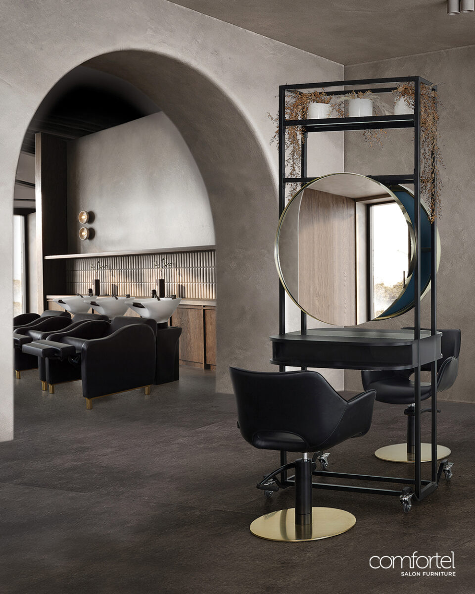 Cool & Grounded | Textures | Salon Interior Design Inspiration by Comfortel