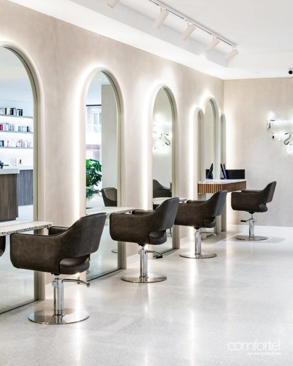 Cool & Grounded | Textures | Salon Interior Design Inspiration by Comfortel